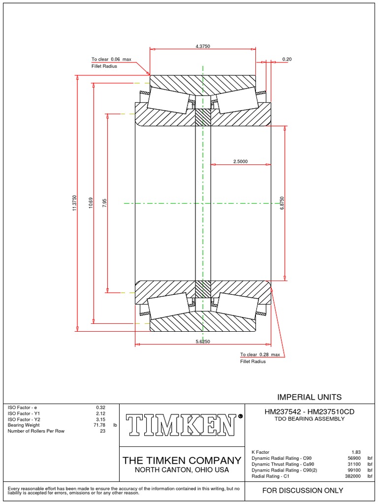 TDO Bearing Assembly Specifications | PDF