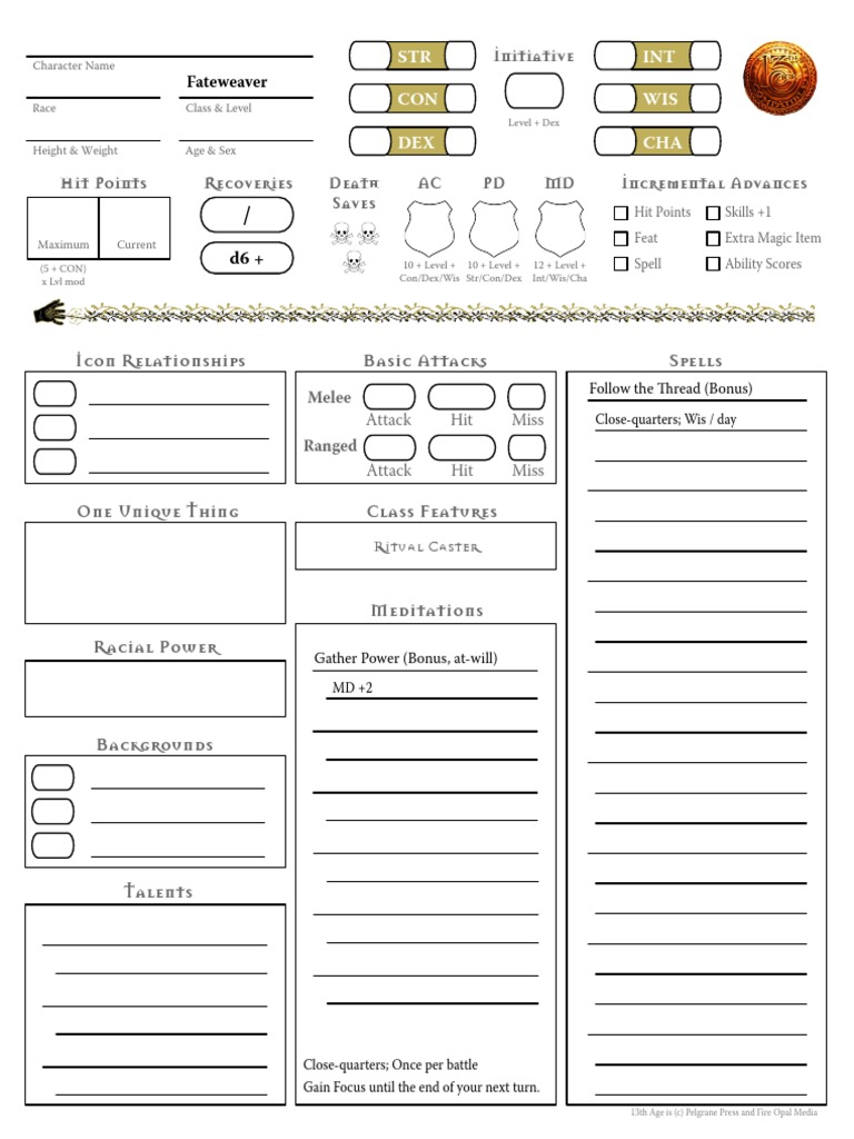 Icon Relationships Spells Basic Attacks: Fateweaver | PDF | Role ...