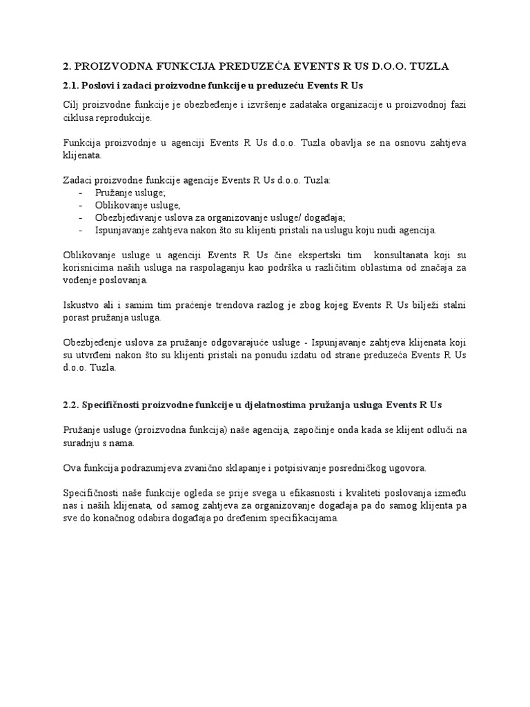 Proizvodna Funkcija Imaginarnog Preduzeća | PDF