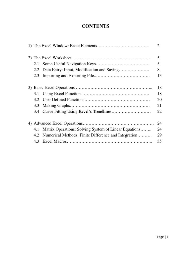 Excel Manual | PDF | Microsoft Excel | Computing