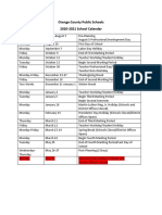OCPS 2023-2024 School Calendar | PDF | Festival | Holidays