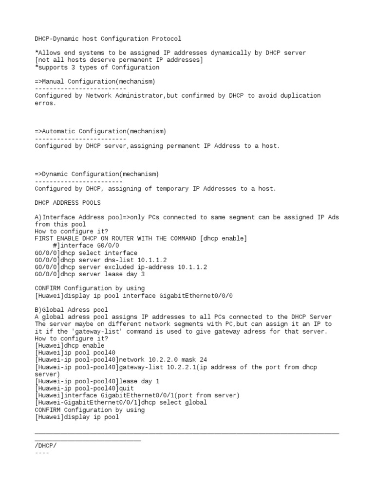 An In-Depth Explanation of DHCP Configuration and Processes on Huawei ...