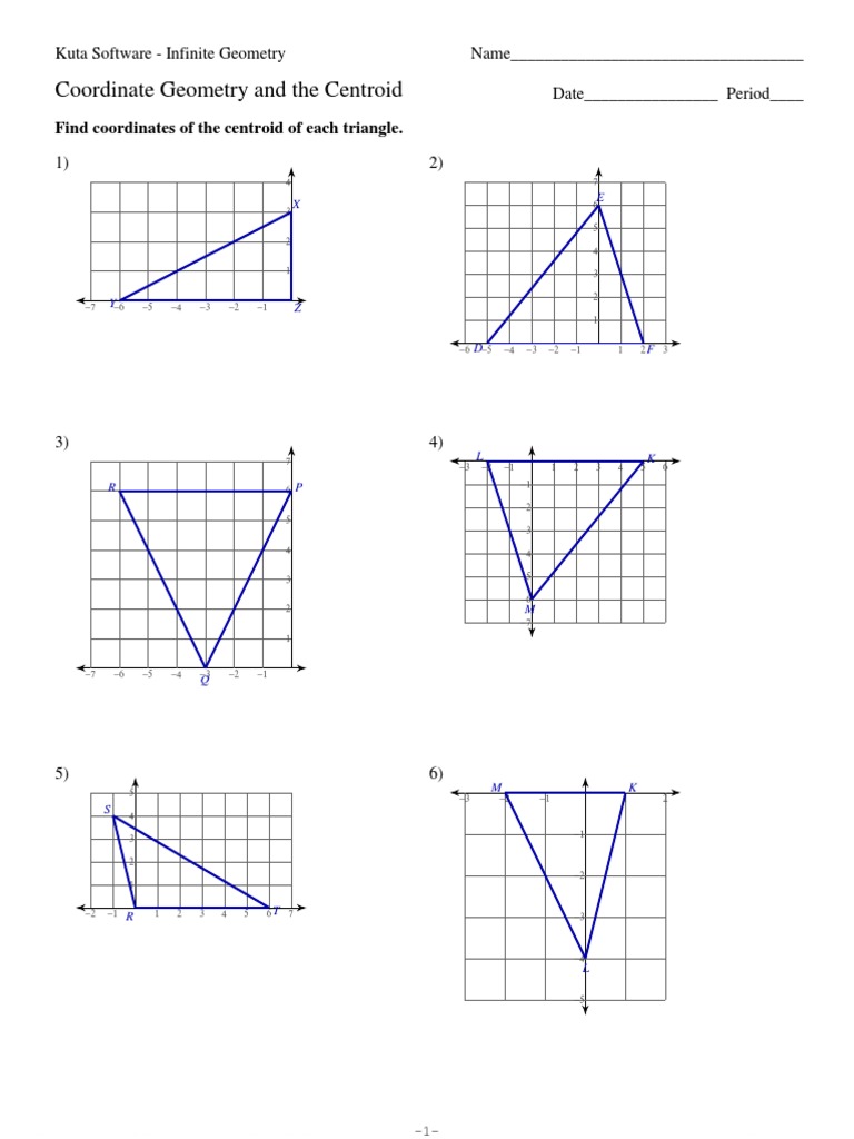 5-Coordinate Geometry and The Centroid PDF | PDF | Triangle | Euclid