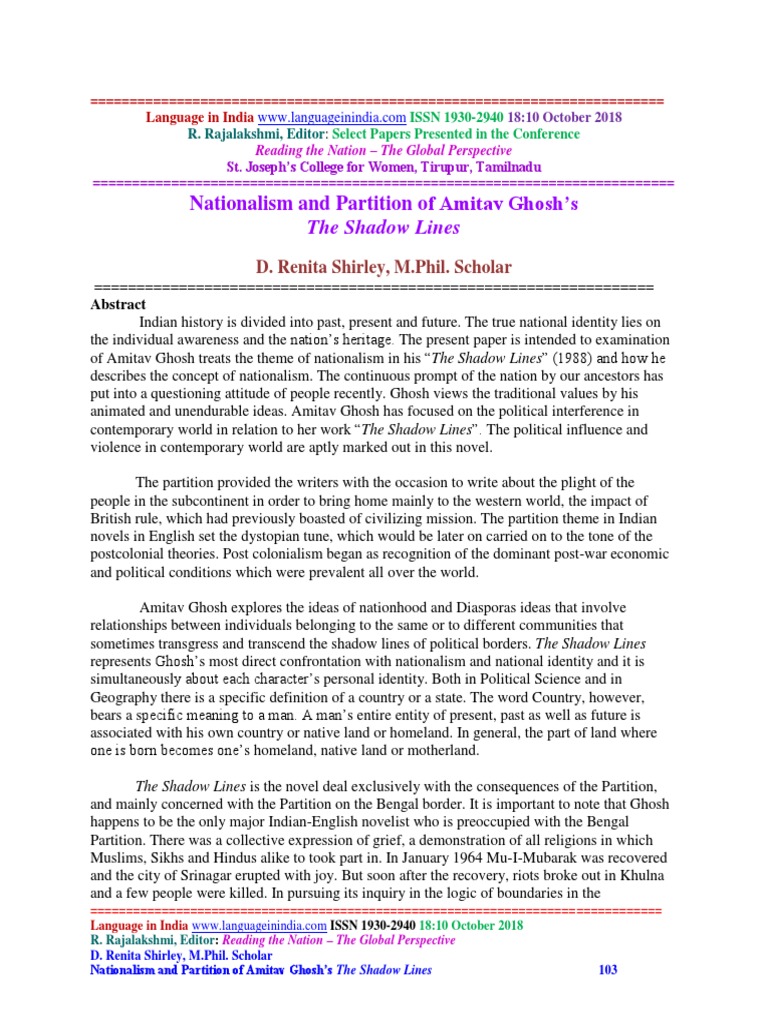 Nationalism and Partition | PDF | Partition Of India | Nationalism