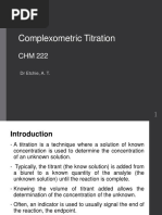 Complexometric Titrations | PDF | Coordination Complex | Chelation