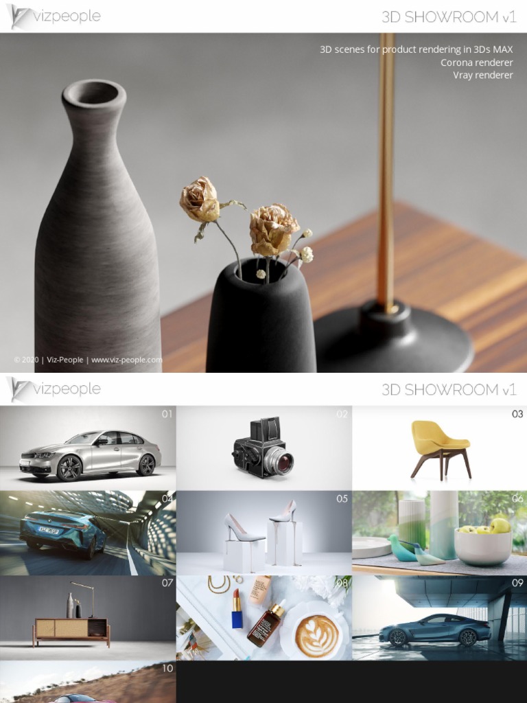 3D Scenes For Product Rendering in 3Ds MAX Corona Renderer Vray ...
