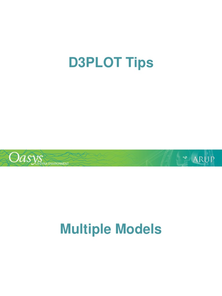 D3PLOT Tips: Ls-Dyna Environment | PDF | Menu (Computing) | Computer File