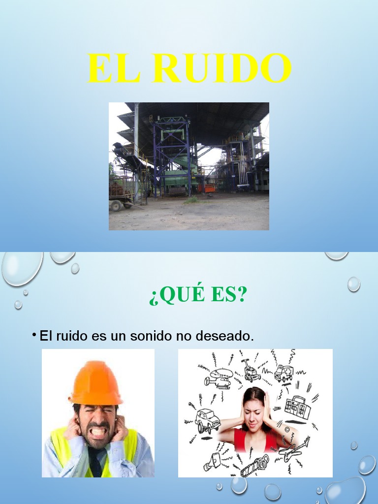 Presentacion Ruido | PDF | Decibel | ruido