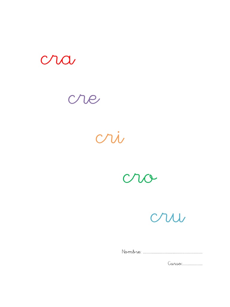CRA CRE CRI CRO CRU Ligada PDF | PDF