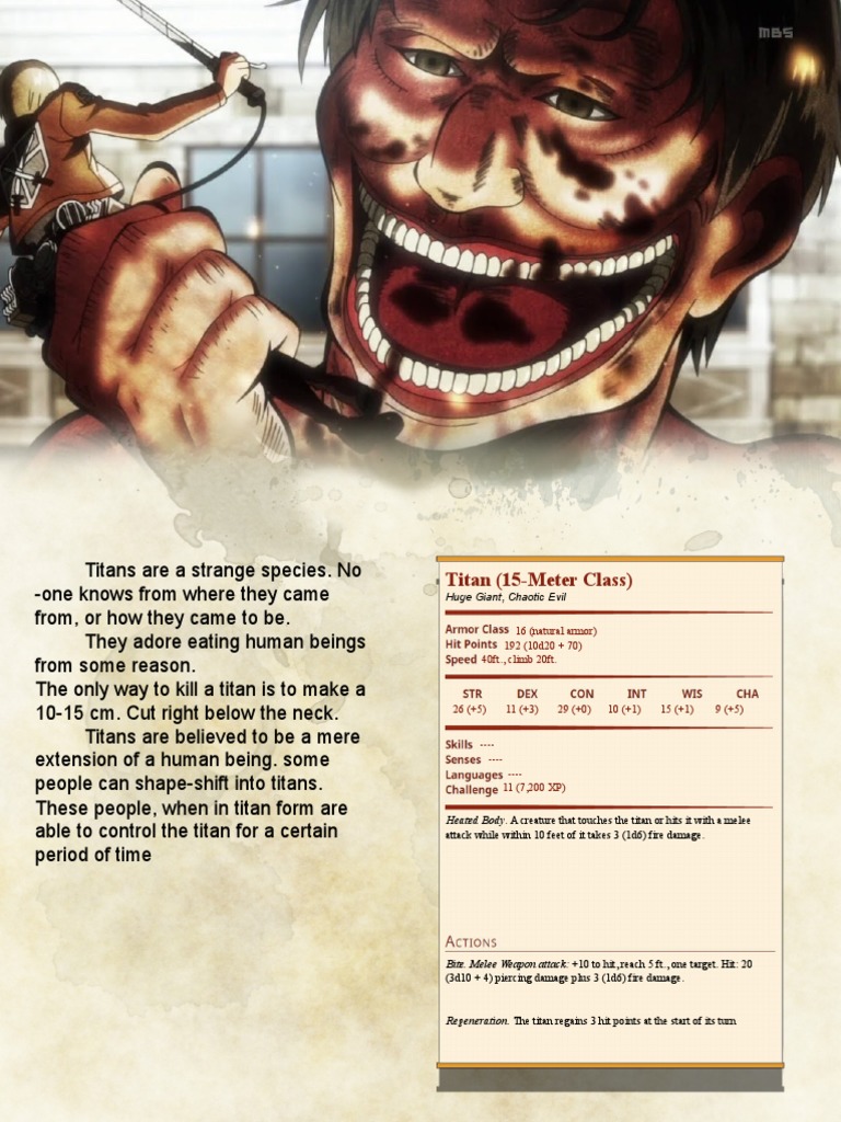 Titan (15-Meter Class) : Huge Giant, Chaotic Evil | PDF | Law