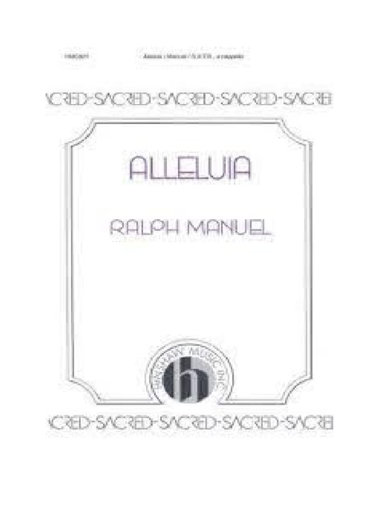 Alleluia Ralph Manuel | PDF