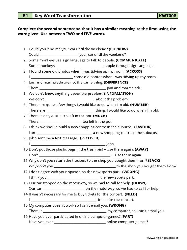 2 Key-Word-Transformation PDF | PDF