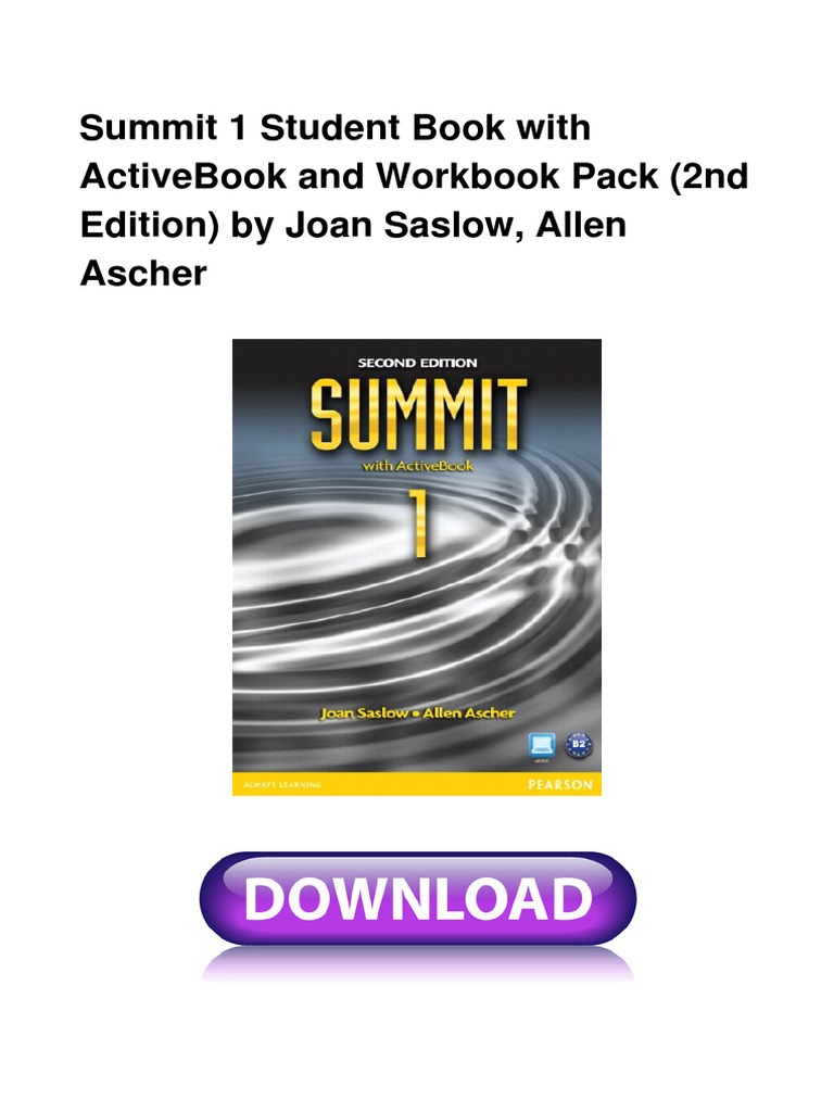 Summit 1 Student Book With Activebook and Workbook Pack (2Nd Edition ...
