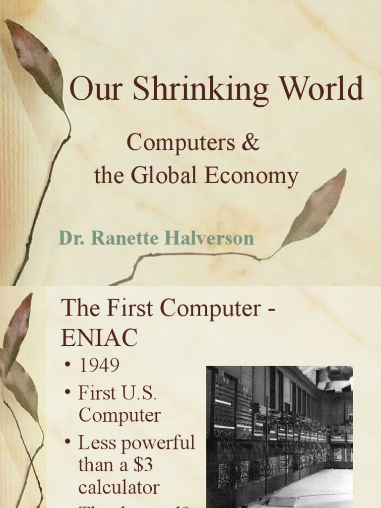 Our Shrinking World: Computers & The Global Economy | PDF | Computing ...