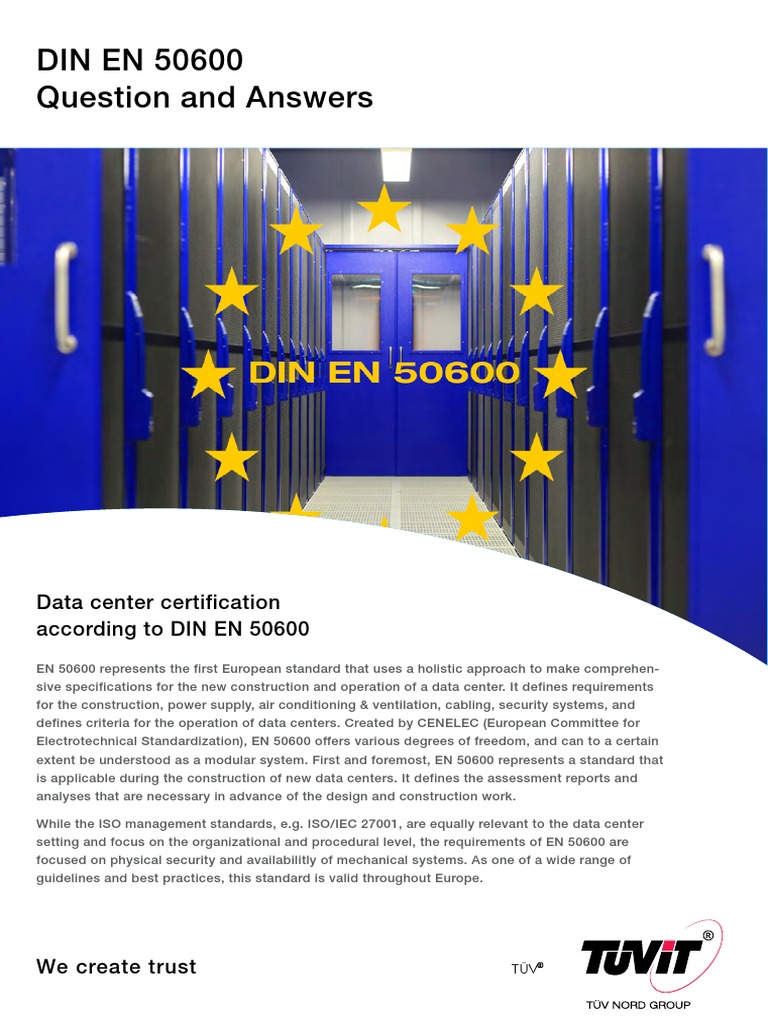 DIN EN 50600 Question and Answers | PDF | Data Center | Specification ...