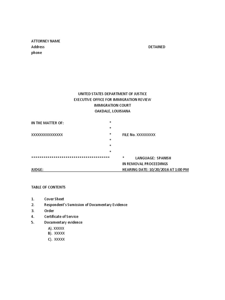 Motion (Sample) | PDF | Removal Proceedings | Legal Procedure