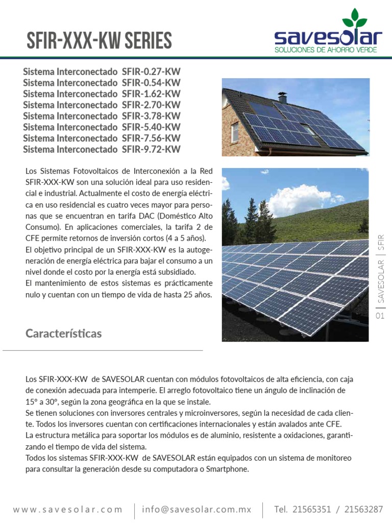 Ficha Técnica Panel PDF | PDF | Fotovoltaica | Electricidad