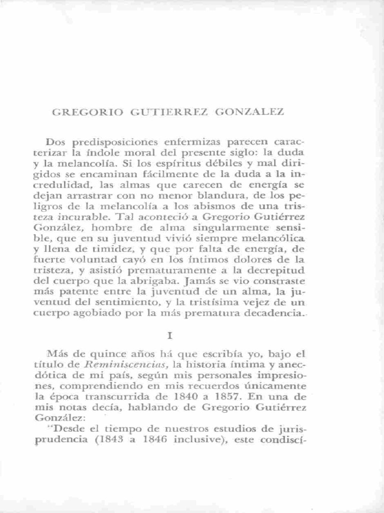 Gregorio Gutiérrez Gonzales | PDF | Amor | Science