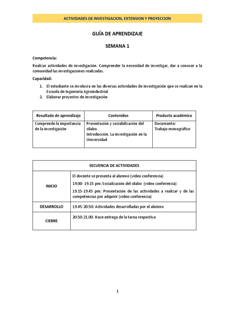 Guia de Aprendizaje Aiep I | PDF | Evaluación | Aprendizaje