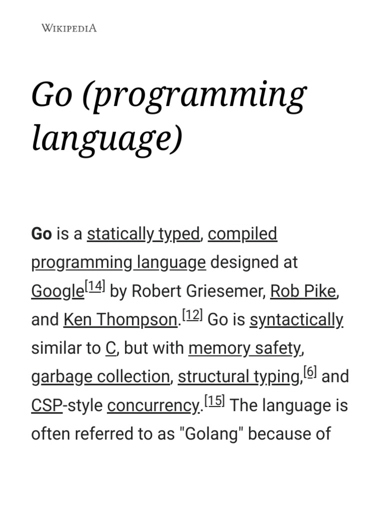 Go Programming Language Pdf Pdf Software Development Software