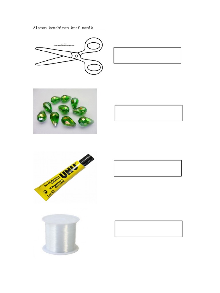 Alatan Kemahiran Kraf Manik | PDF