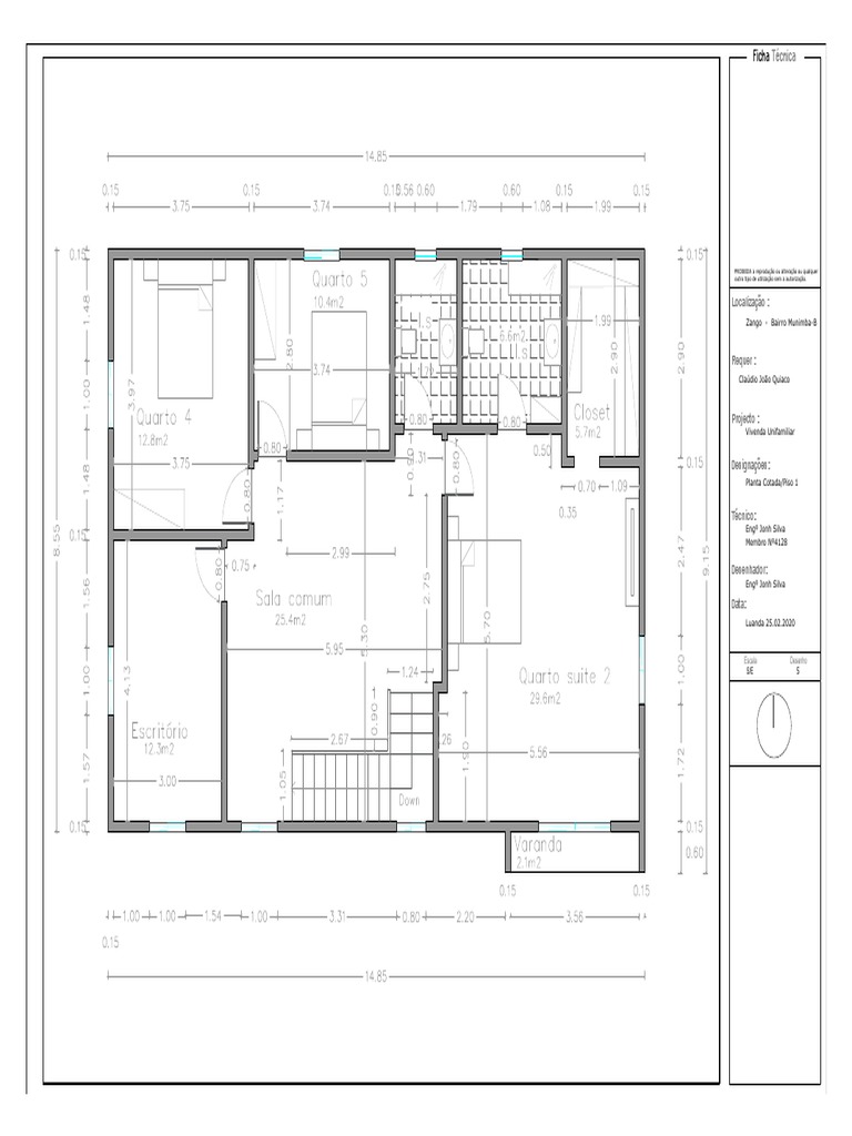 5 - Planta Cotada Piso 1 PDF | PDF