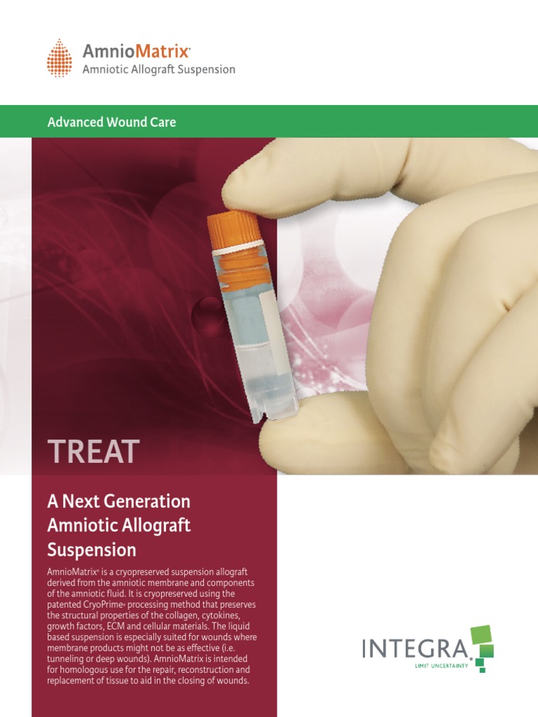 AmnioMatrix - Integra | PDF | Wound | Tissue Engineering