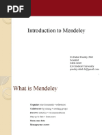 Mendeley Presentation | PDF | Portable Document Format | Application Software