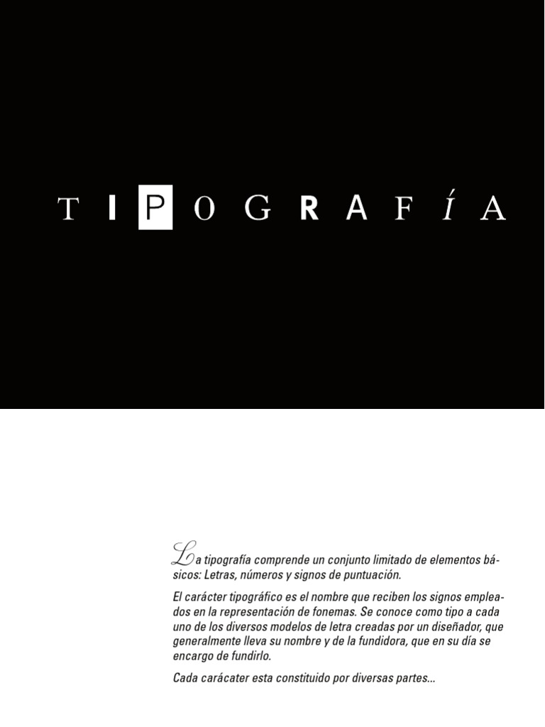 Tipografía | Descargar gratis PDF | Serif | Tipografía