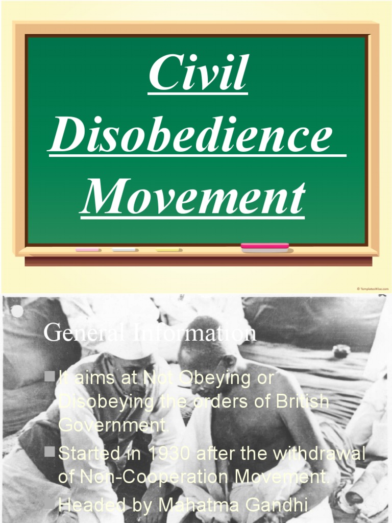 Overview of the Civil Disobedience Movement | PDF | Mahatma Gandhi ...