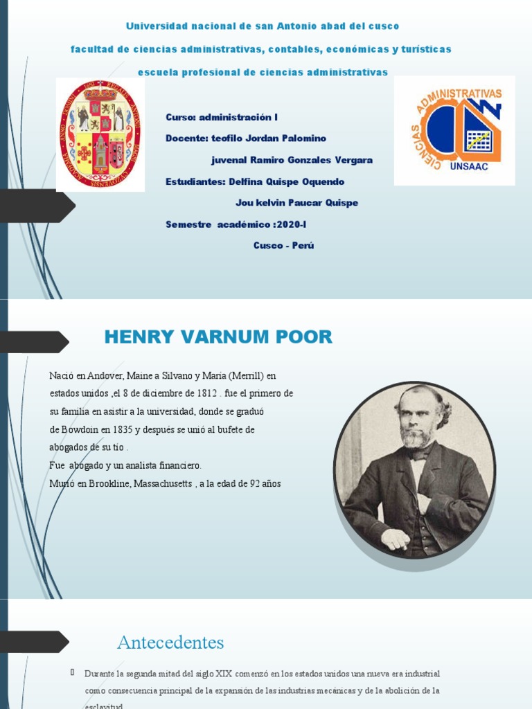 Henry Poor | PDF