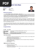 Sample Resume For SAP EWM | PDF | Warehouse | Enterprise Resource Planning