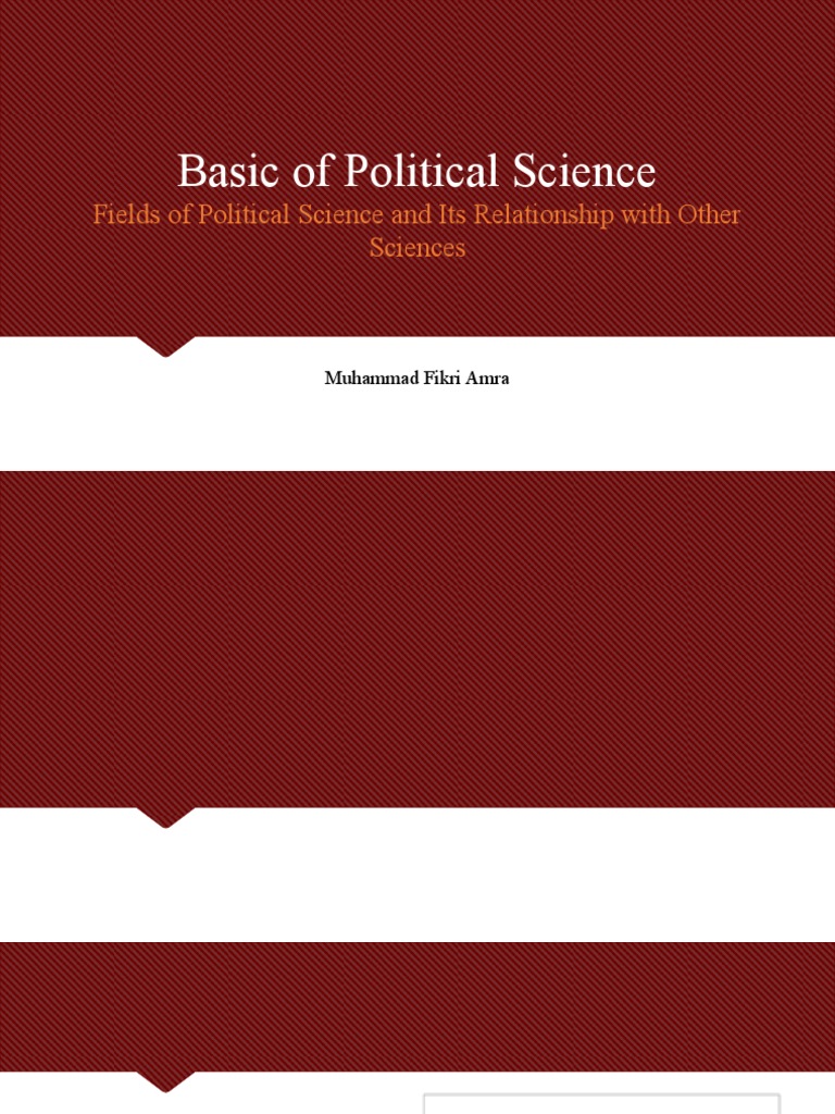 Overview of Political Science Fields | PDF | Political Science | Social ...