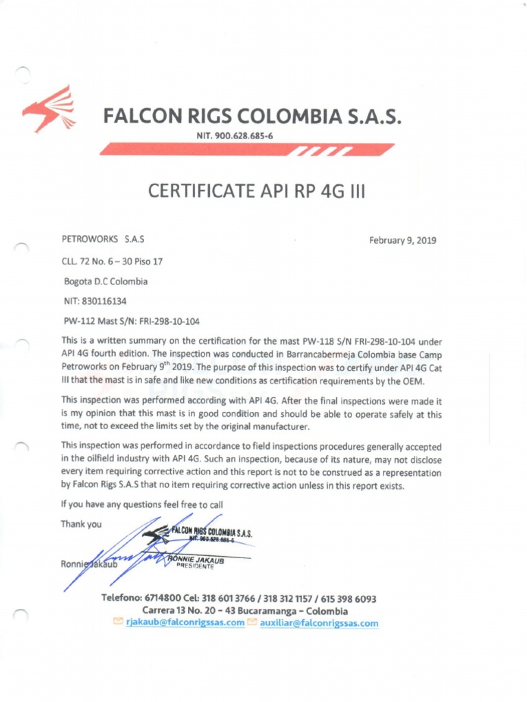 Scan FALCON RIGS PDF | PDF