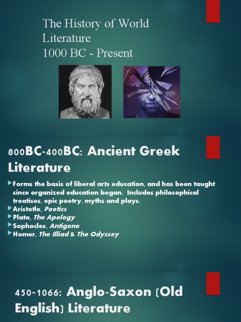 Timeline of World Literature History | PDF | English Literature ...