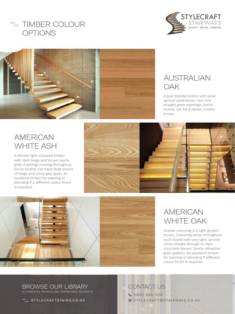 Timber Colour Options: Stylecraft | PDF | Wood | Nature