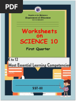 Learning Module 7 Quarter 1 Science 10 PDF | PDF | Science & Mathematics