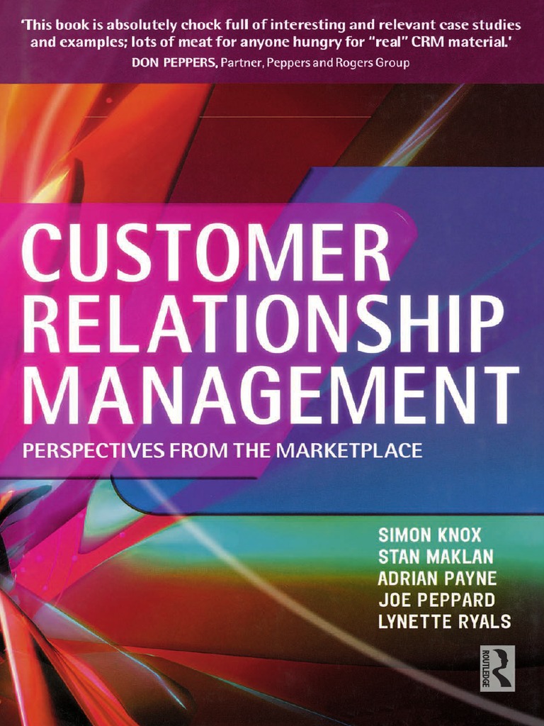 Customer Relationship Management | PDF | Customer Relationship ...