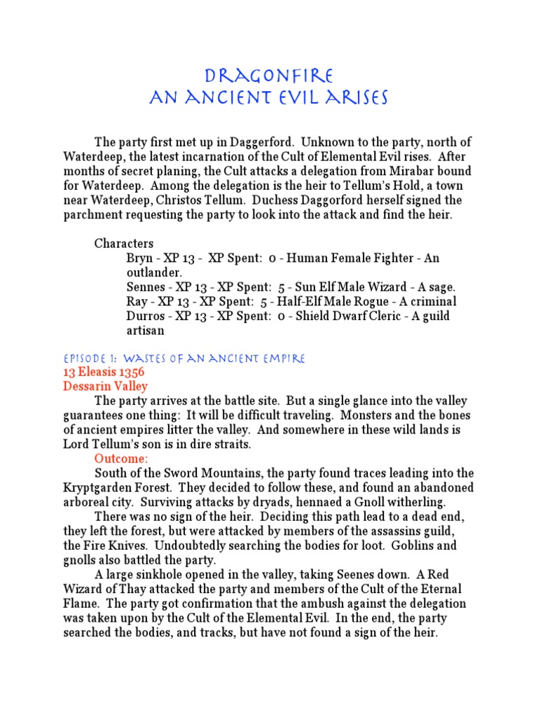 Unraveling the Cult of Evil | PDF | Forgotten Realms