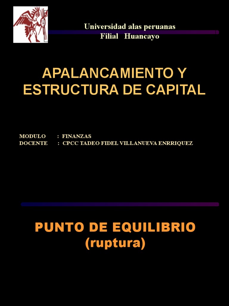 12 Apalancamiento y Estructura de Capital | Descargar gratis PDF | Apalancamiento (Finanzas ...