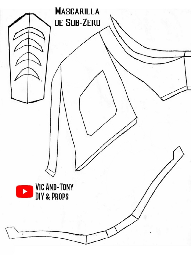 MáscaraDeSubZero Plantilla | PDF