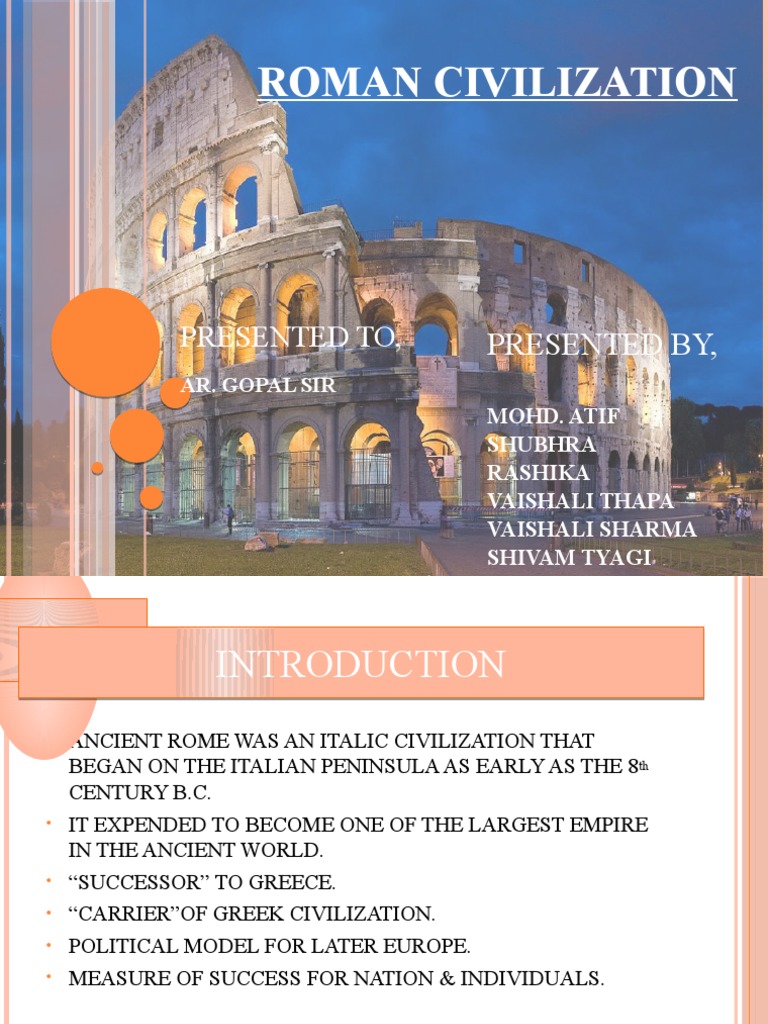 Roman Civilization | PDF | Roman Empire | Ancient Rome