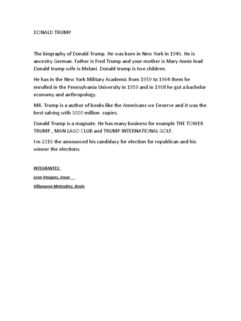 Donald Trump | PDF