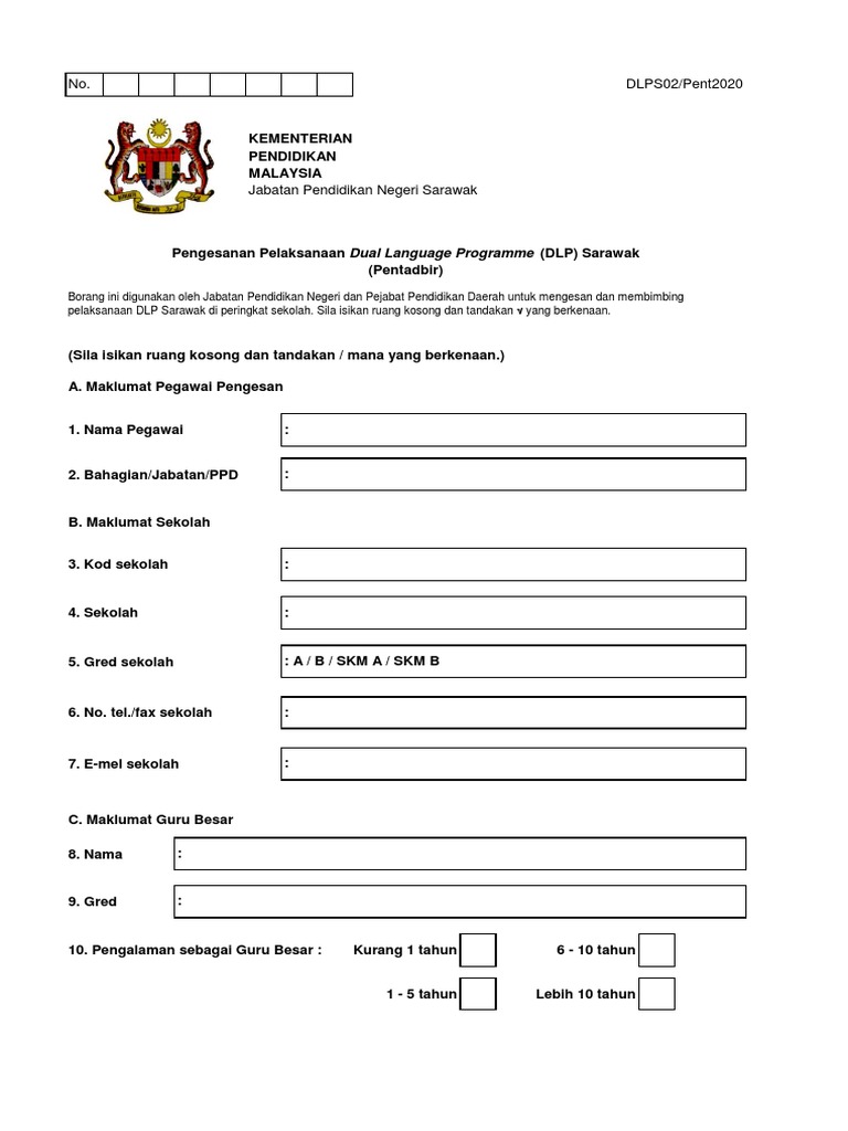 DLPS02 PPD KPD Sekolah 2020 | PDF