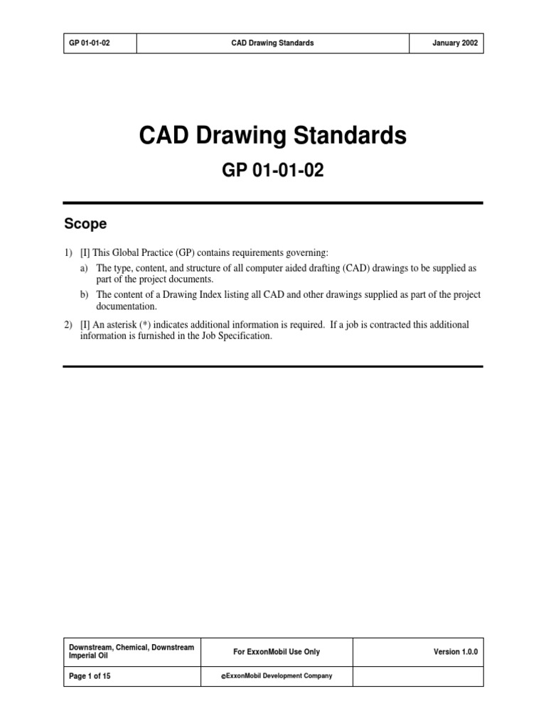 CAD Drawing Standards: Scope | PDF | Auto Cad | Specification ...