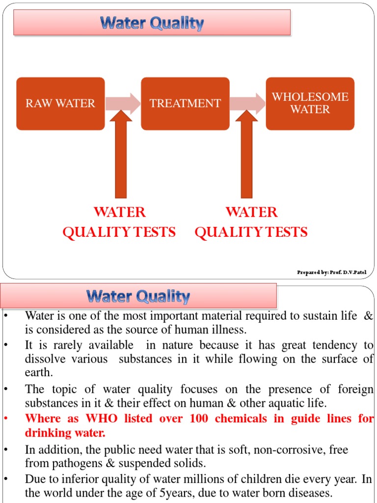 Quality of Water | PDF | Water Purification | Water Quality