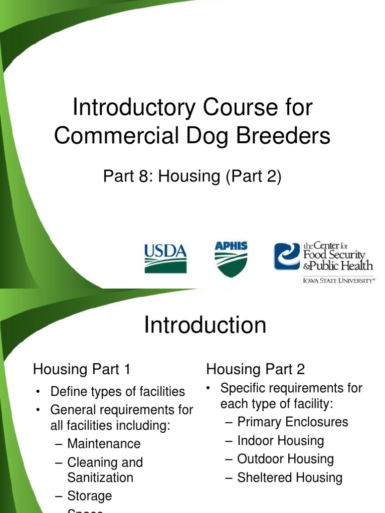 Commercial Dog Breeders Housing Part 2 Slides | PDF | Ventilation ...