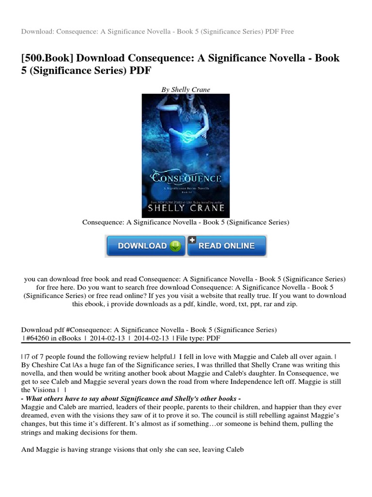(500.book) Download Consequence: A Significance Novella - Book 5 ...