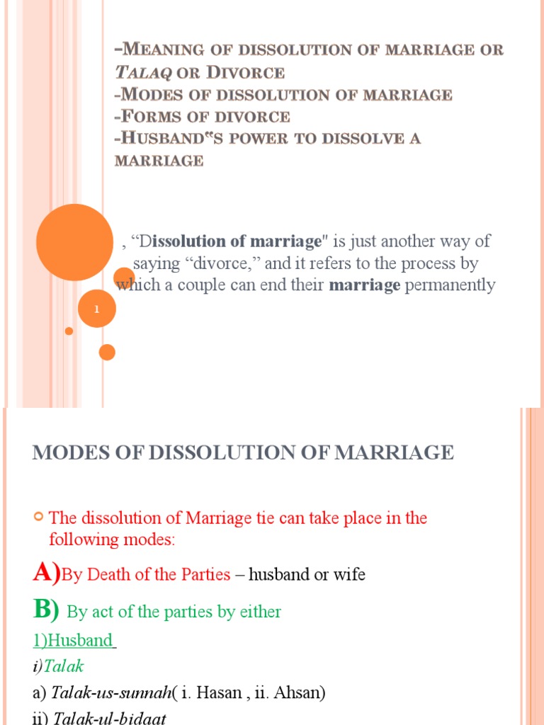 "Dissolution of Marriage" Is Just Another Way of Saying "Divorce," and ...