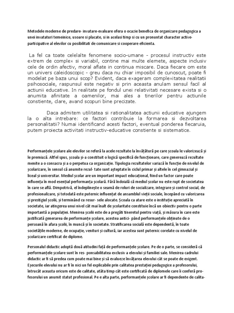 Metodele Modern de Predare | PDF